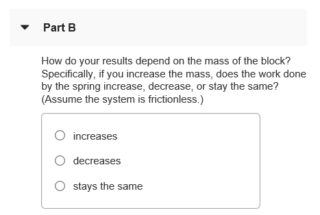 Solved A 2.8-kg block is attached to a spring with a force | Chegg.com