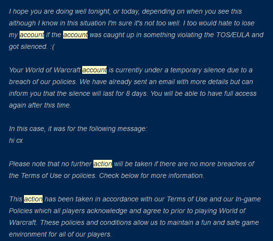 How I got banned on wow forums : r/wow