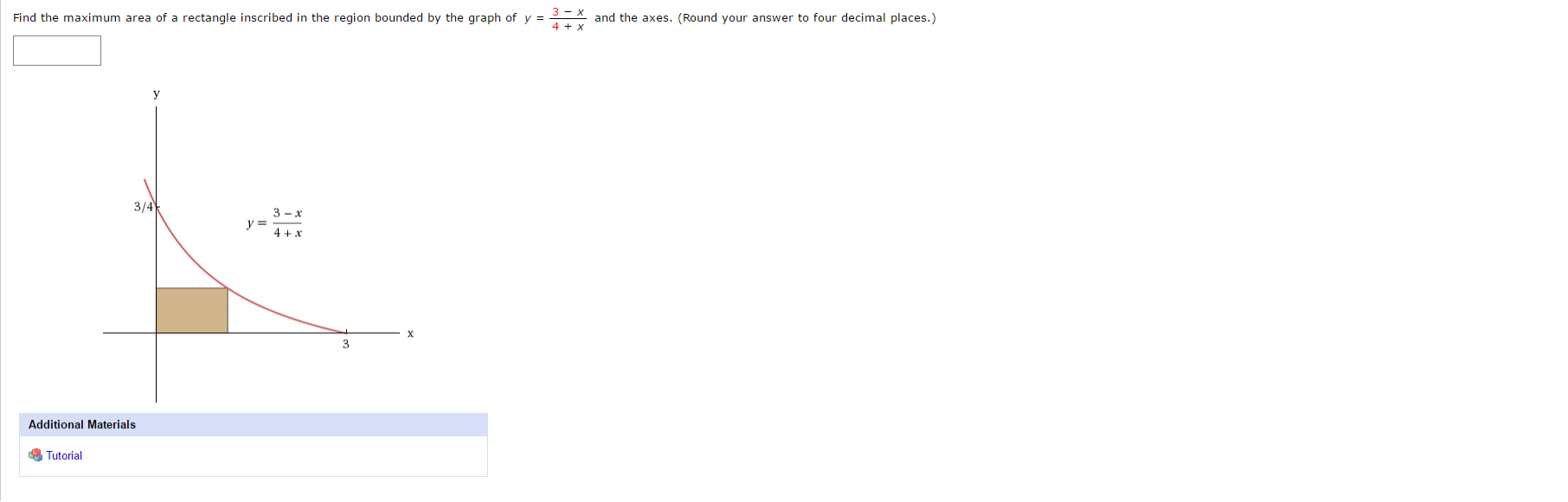Solved Find the maximum area of a rectangle inscribed in the | Chegg.com