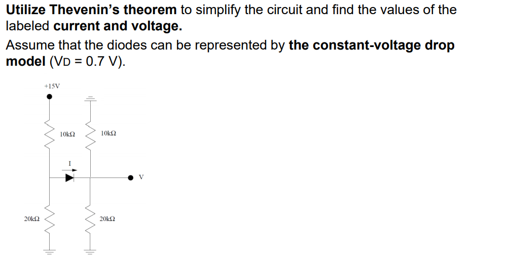 Solved Utilize Thevenin's theorem to simplify the circuit | Chegg.com