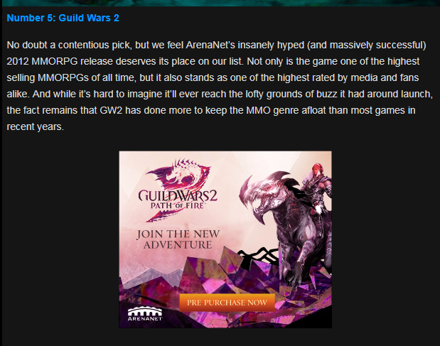 We Are the 5th Greatest MMORPG of ALL TIME According to mmorpg.com : r ...