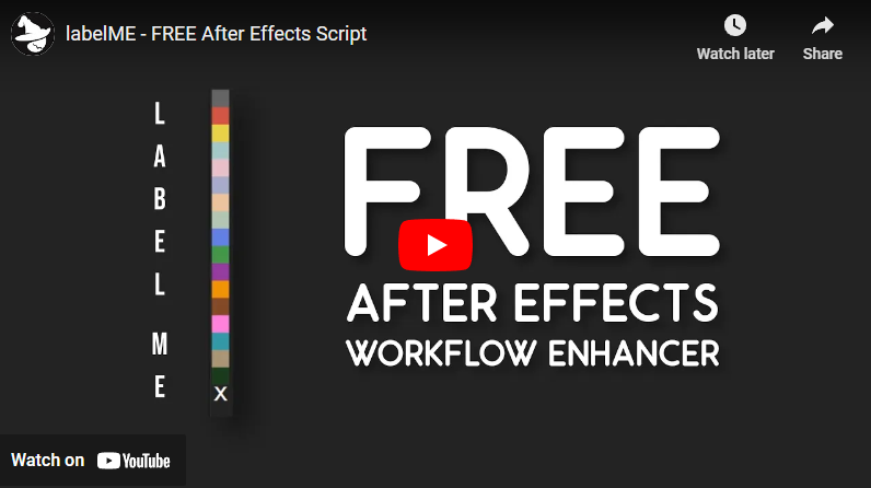 GitHub - ScarecrowArts/Label-Me: FREE After Effects color labels script.