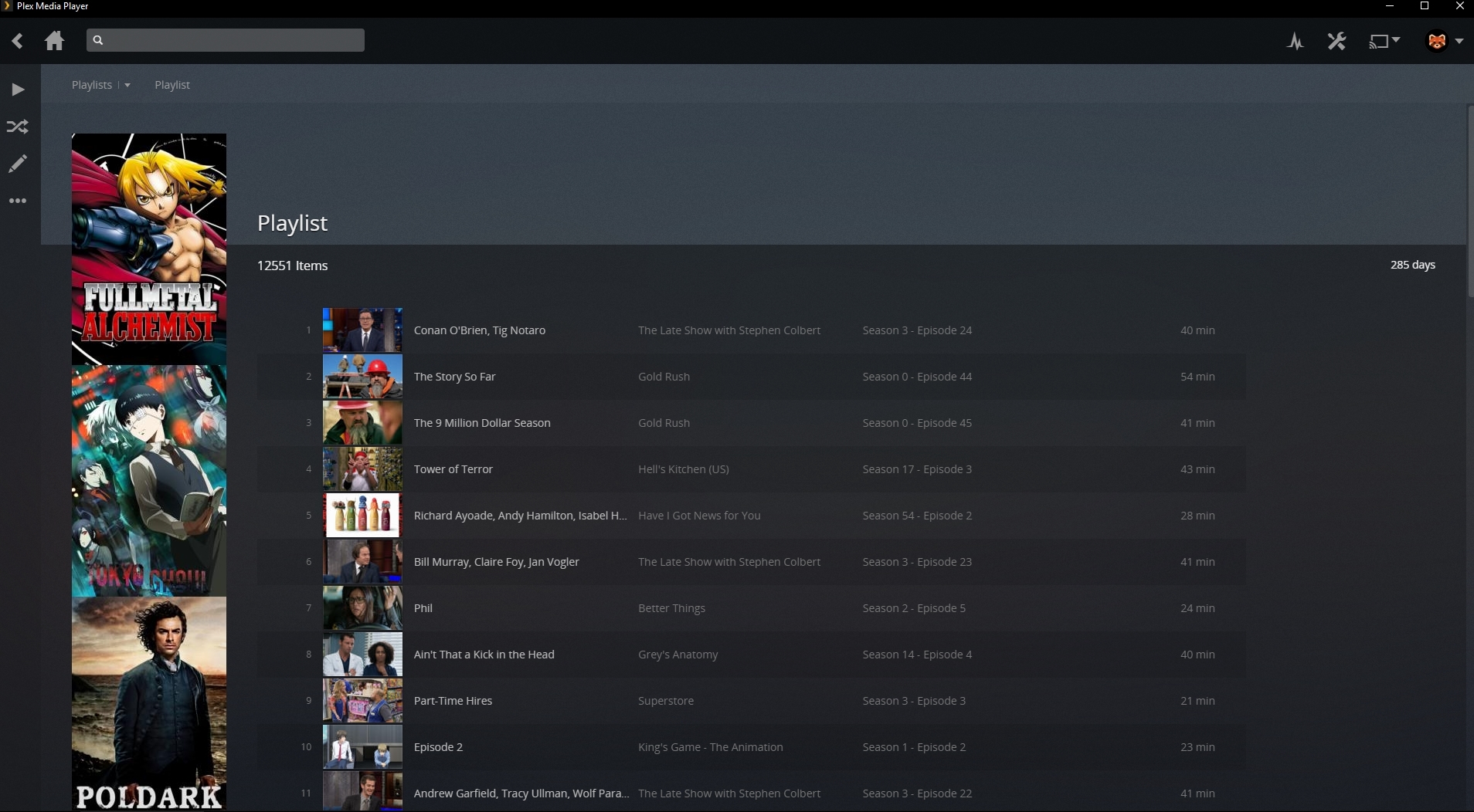 Is there a limit to how many titles can be in a playlist? : r/PleX