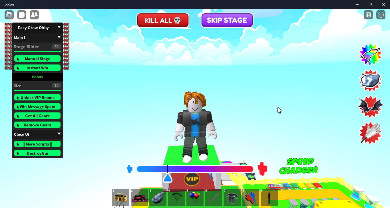 Easy Grow Obby | VIP Room n All Gear and more — Roblox Scripts | ScriptBlox