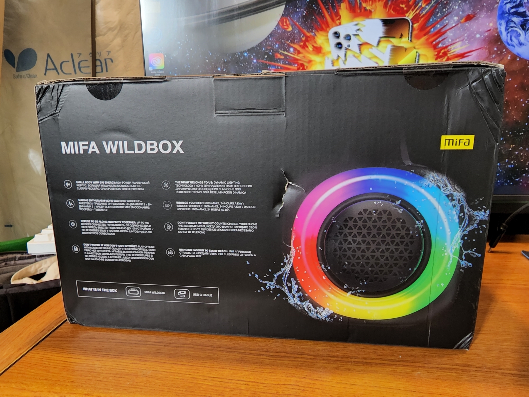 LEDがカラフルで爆音が出るBluetoothスピーカーが凄い！【MIFA WildBox, 開封レビュー】 | GEEK – KAZU