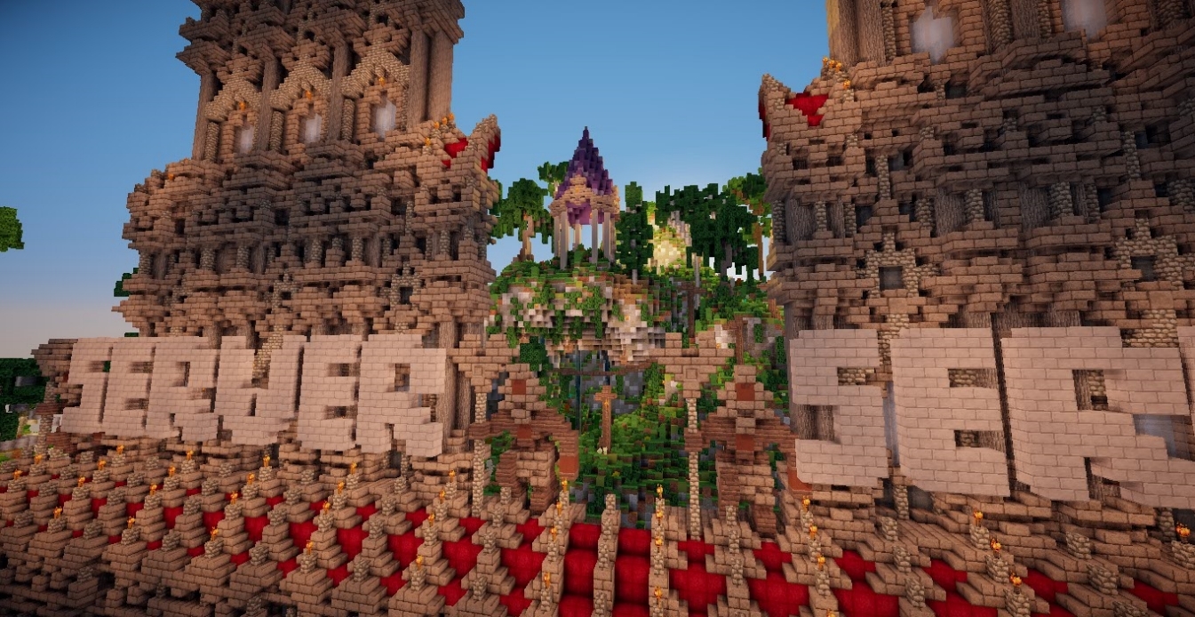 [Comission] "Arcadia Hub" (8 portals) Minecraft Map