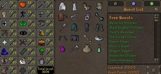 [MOD] Quest Point Capes | Med/Main Starters | Low Combat | SAFE | Sell ...