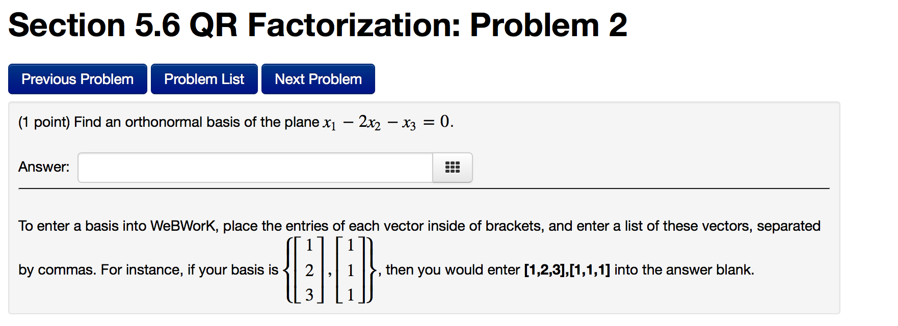 Solved Section 5 6 Qr Factorization Problem 2 Previous