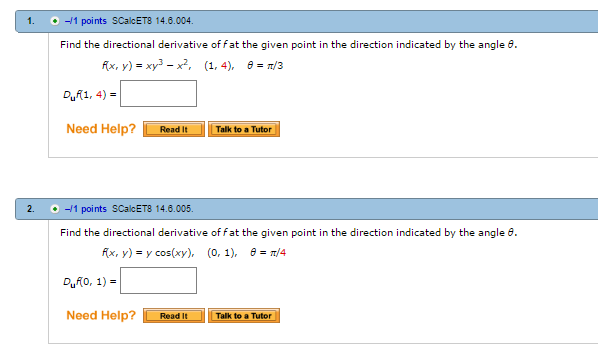 Solved Find The Directional Derivative Of F At The Given