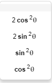 Solved Complete the sentence below. cos (20) cos 0- cos (20) | Chegg.com