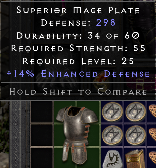 Nearly Perfect Sup Mage Plate - Topic - d2jsp