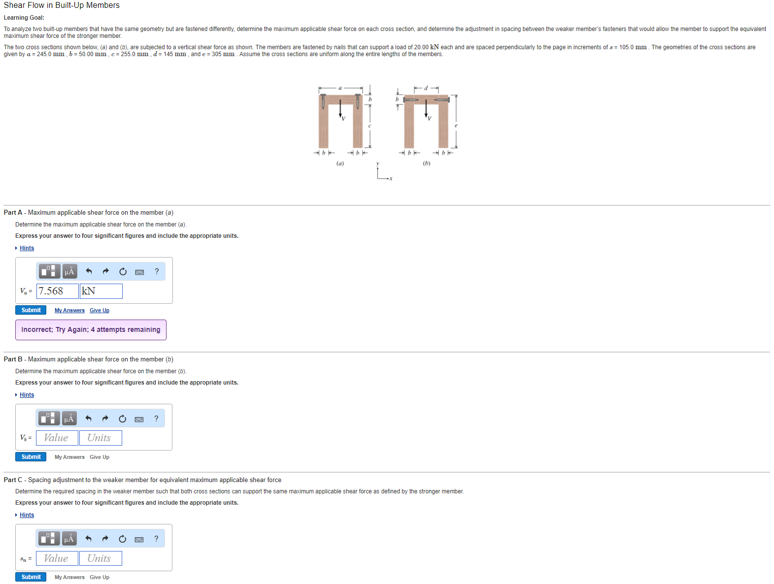 Solved Shear Flow in Built-Up Members Learning Goal To | Chegg.com