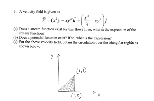 Solved A velocity field is given as V- = x^2y - xy^2)i- + | Chegg.com
