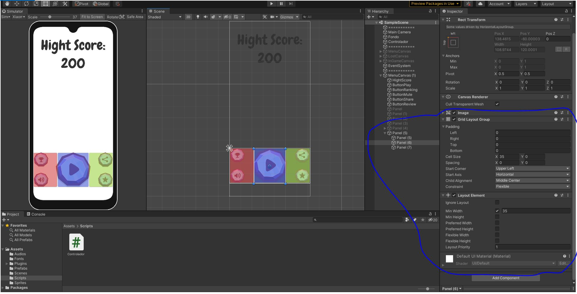 Responsive Mobile Interface -> Question in Comments : r/Unity3D