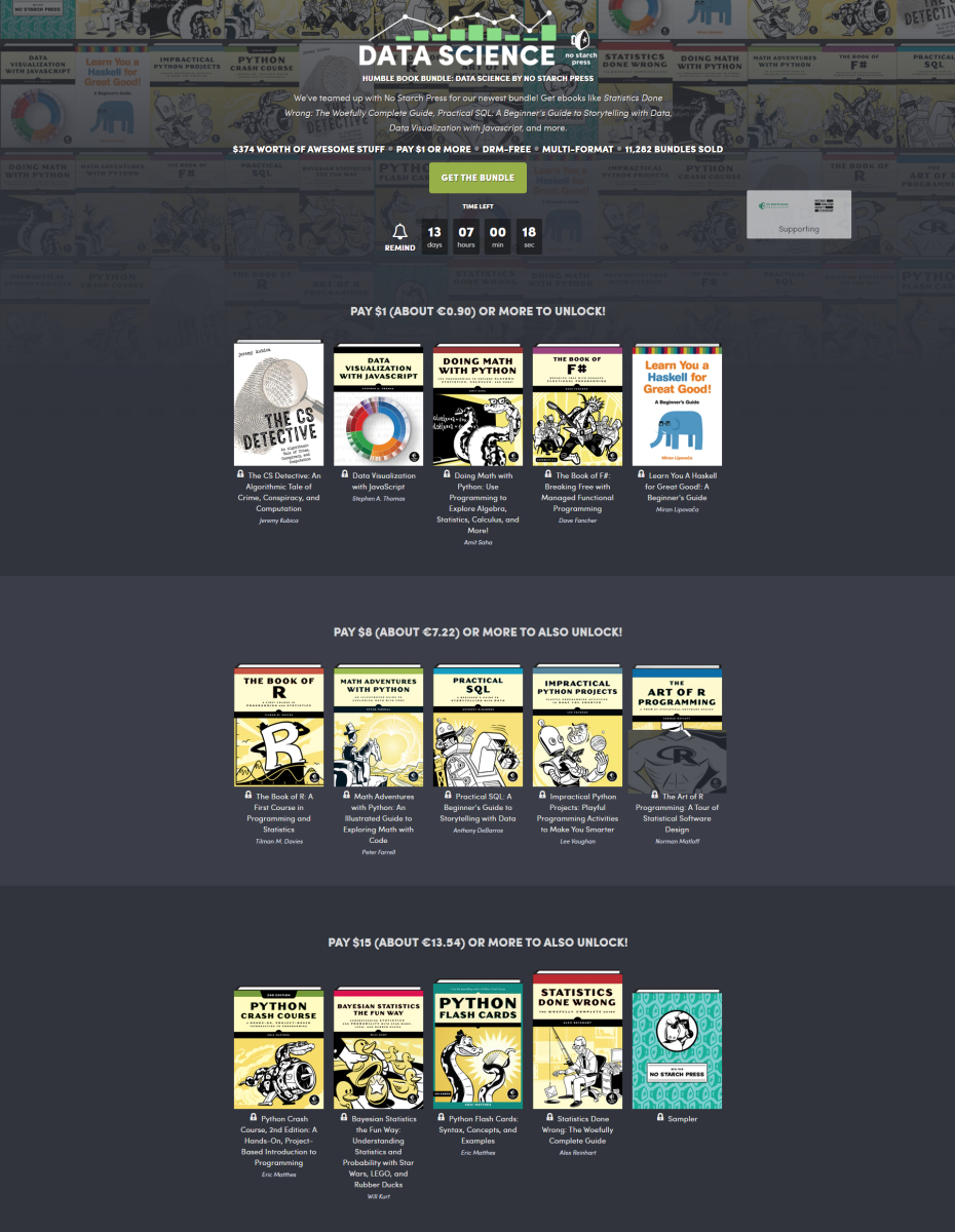 [Conjunta Humble Bundle Books] Data Science by No Starch Press - Forocoches