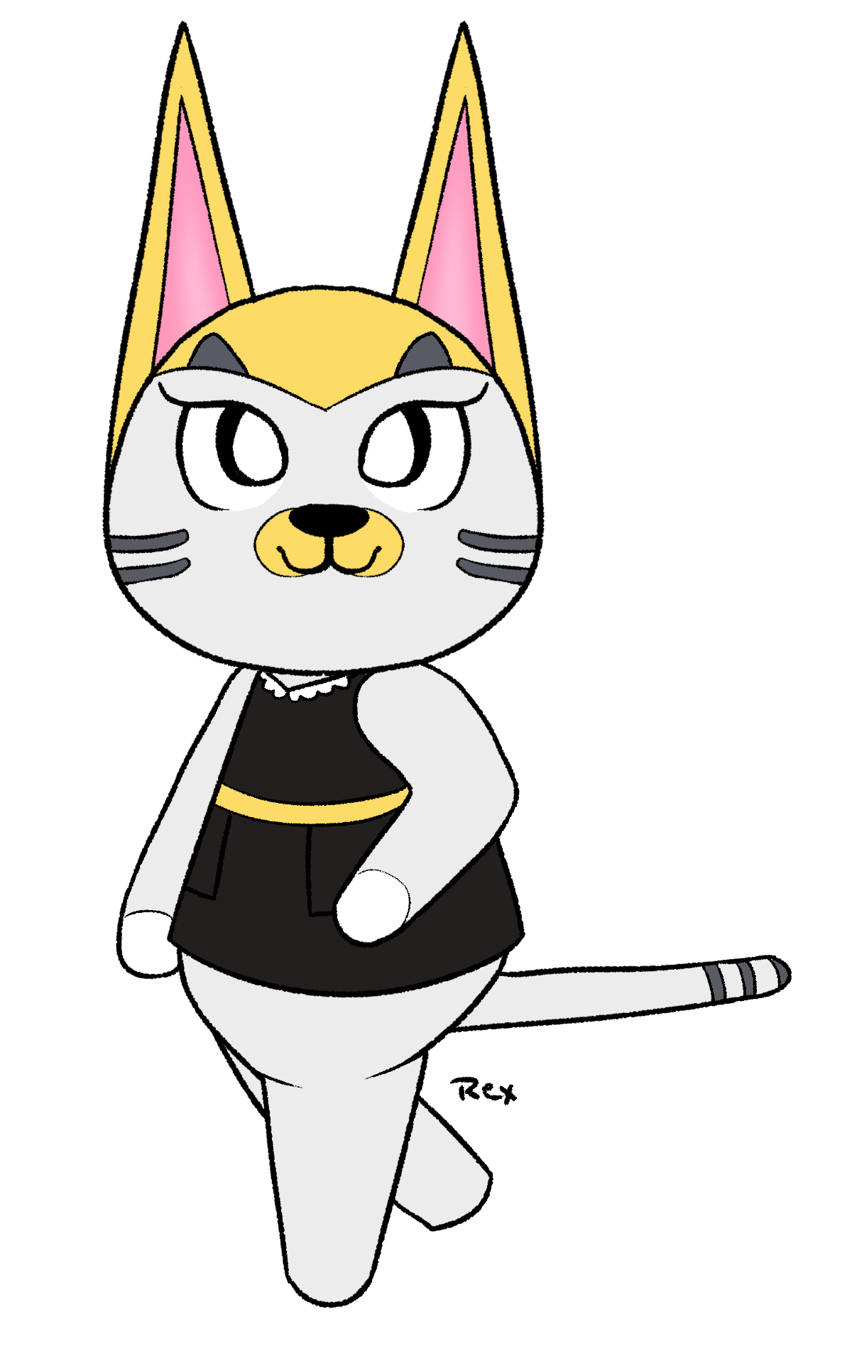 Drawing AI-generated Animal Crossing characters! on Toyhouse