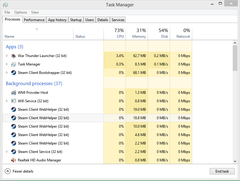 Steam using a lot of memory :: Help and Tips