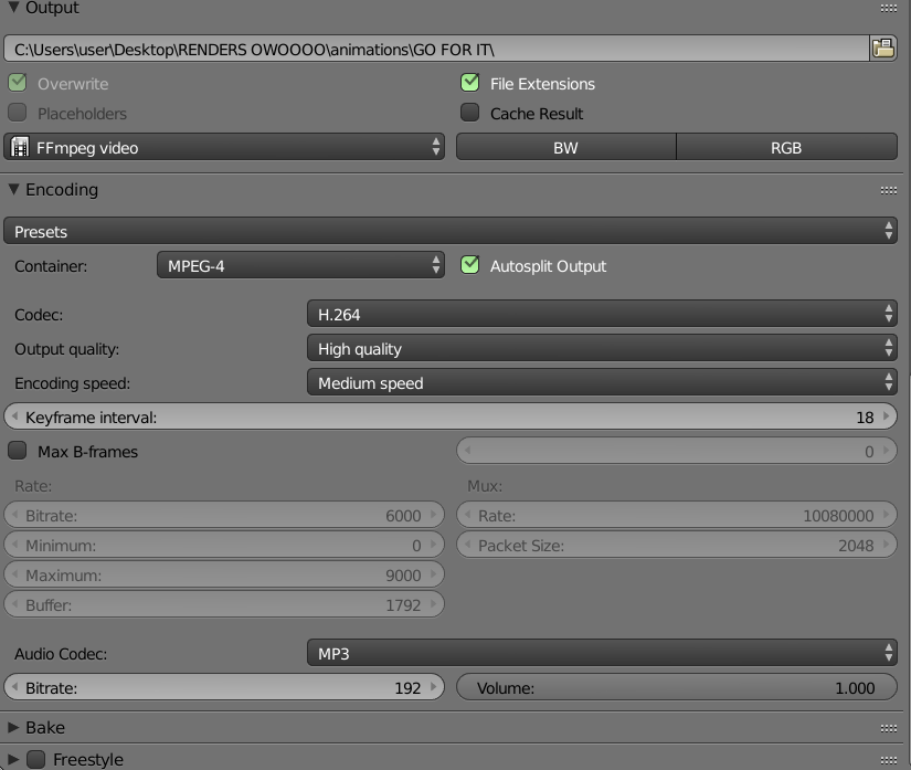 animation - Rendering video from image sequence. The result is low res and with wrong colors ...