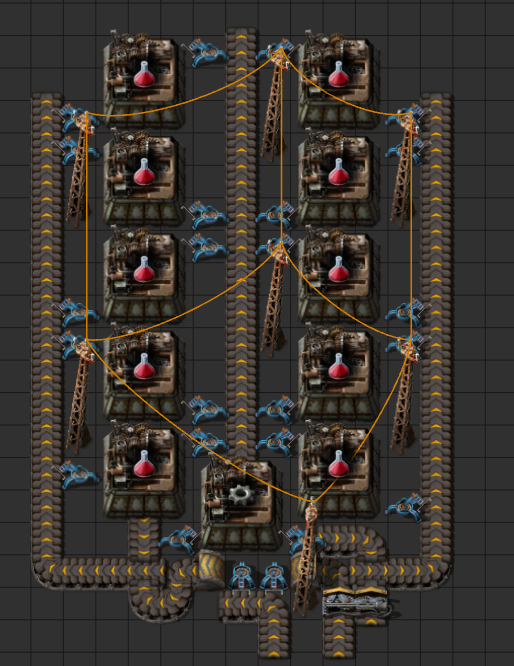 Compact Tileable 15*20 Red Science Design : r/factorio
