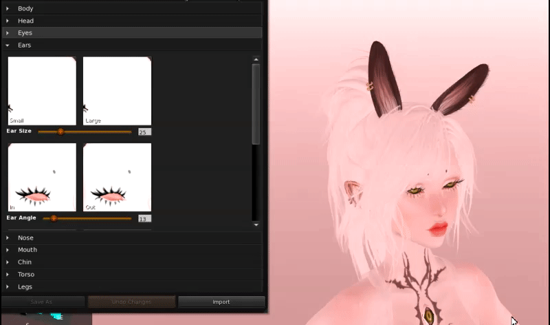 Aii - WIP Baby bunny ears and XL Tails - Plurk