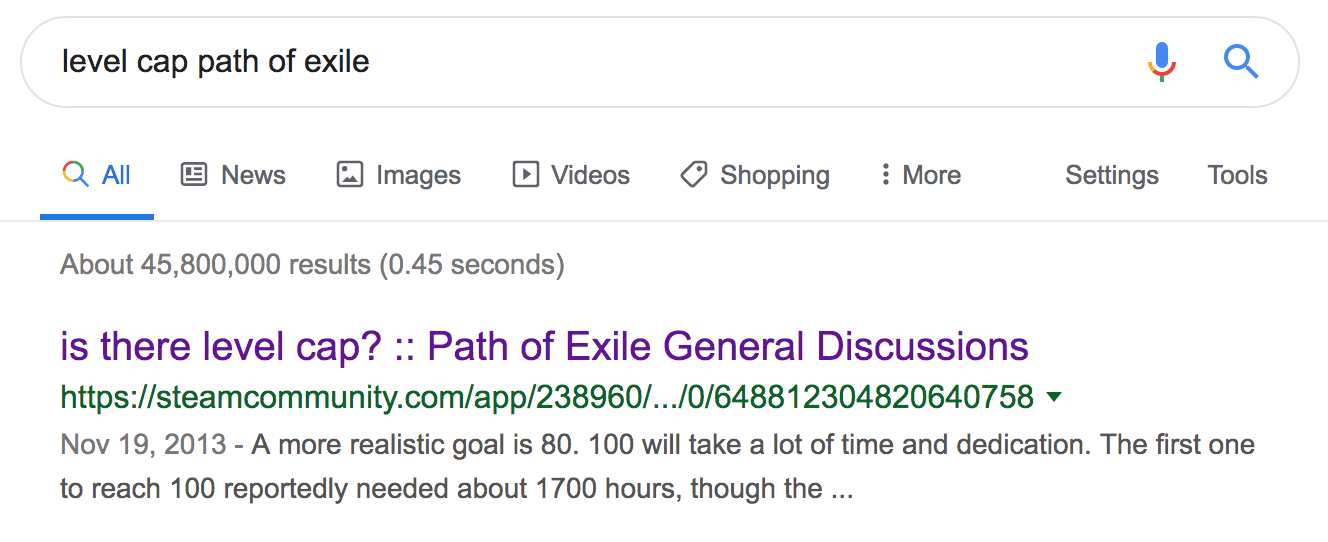 is there level cap? :: Path of Exile General Discussions