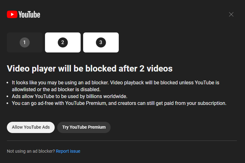 Does Youtube anti-adblock feel desperate to you too? | BlackHatWorld