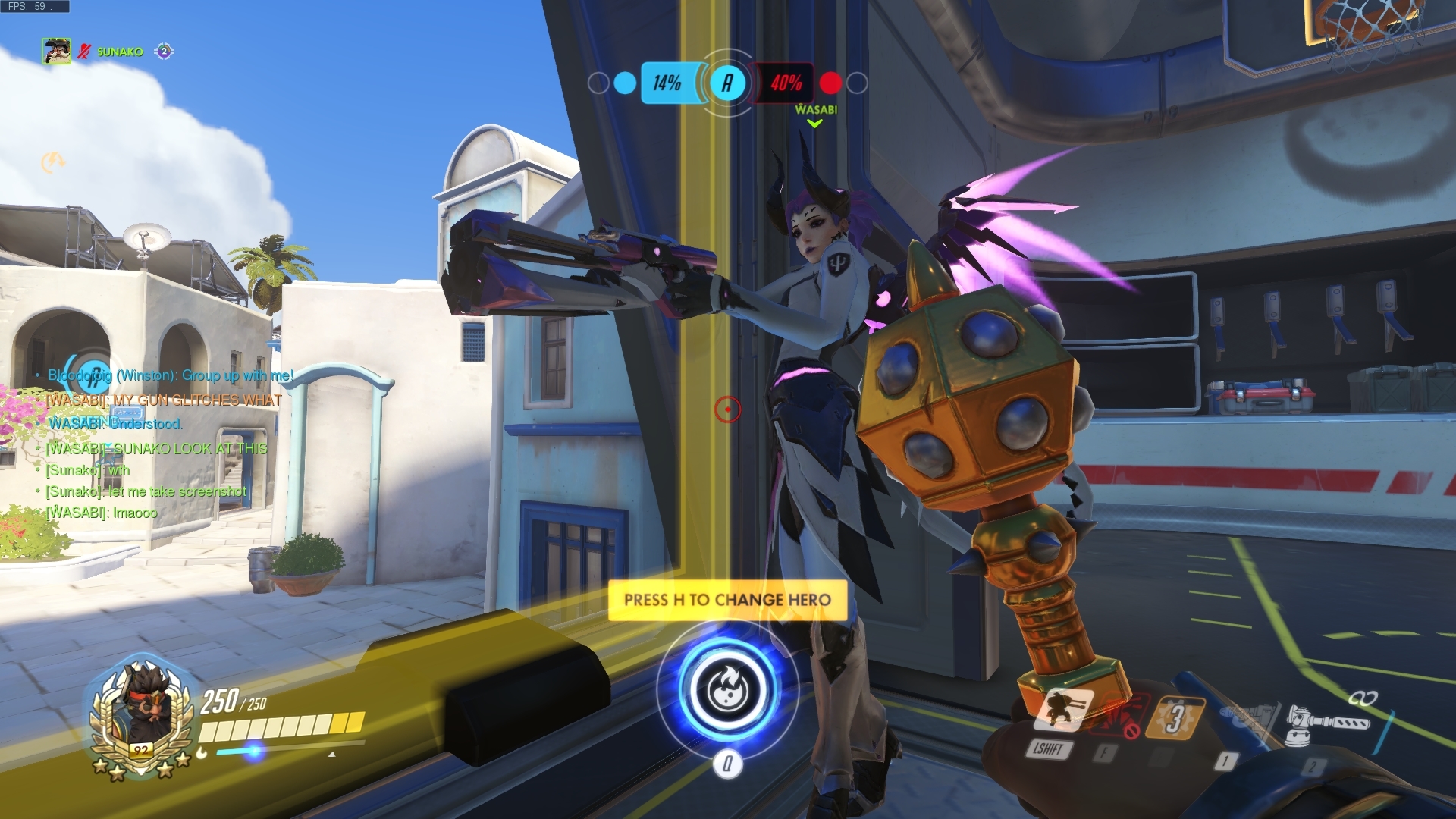 Glitched Mercy Gun : Overwatch