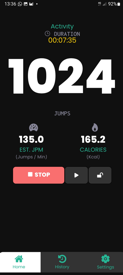 Jump rope counter mobile app: without any external device or sensor : r/jumprope