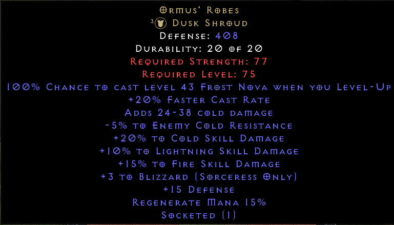 200fg Blizz Sorc Pack - Topic - d2jsp