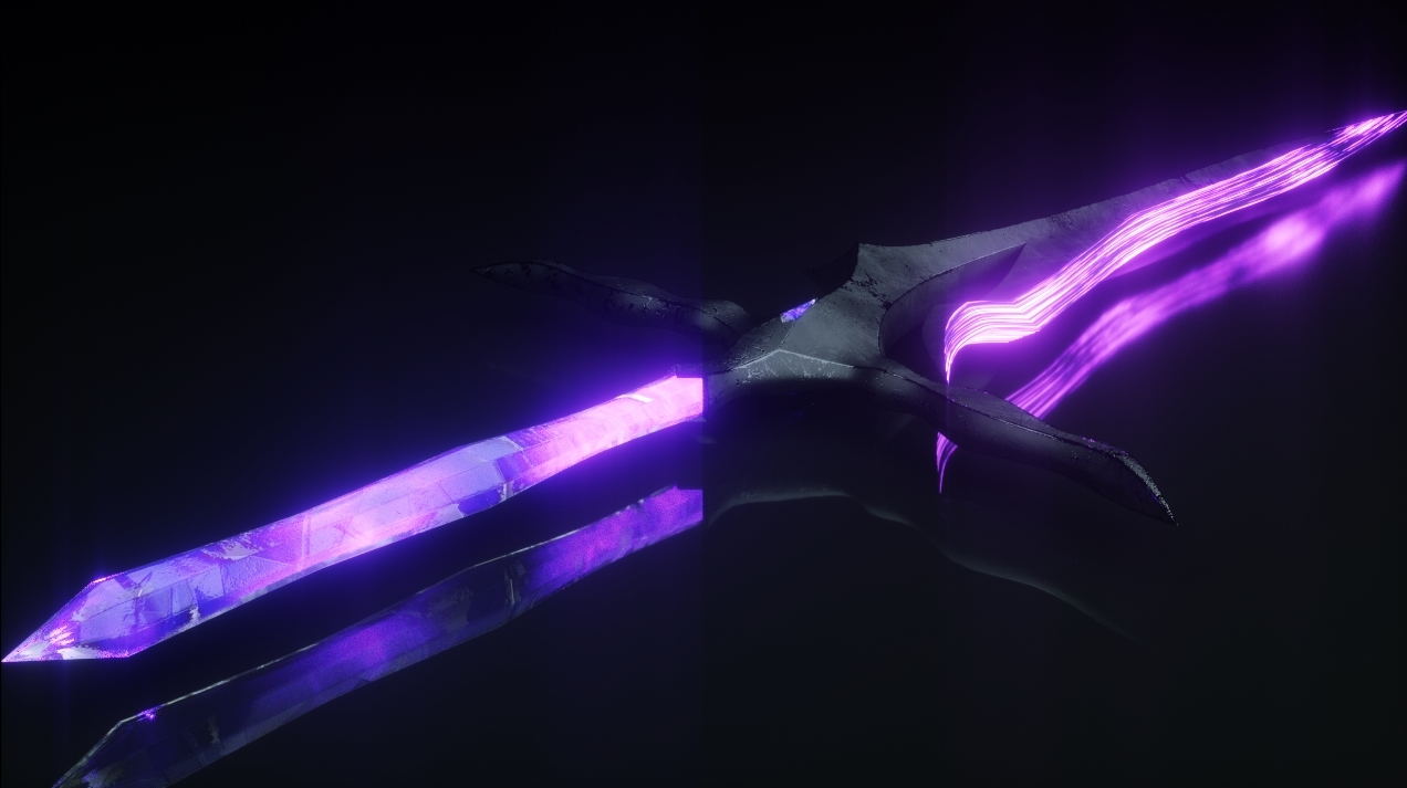 Magical Sword w/ Crystal Handle & Glowing Blade - Buy Royalty Free 3D model by impylse [3467dea ...