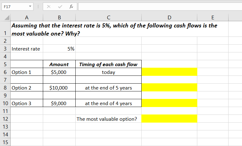 Solved What formula should I use to calculate the value of | Chegg.com