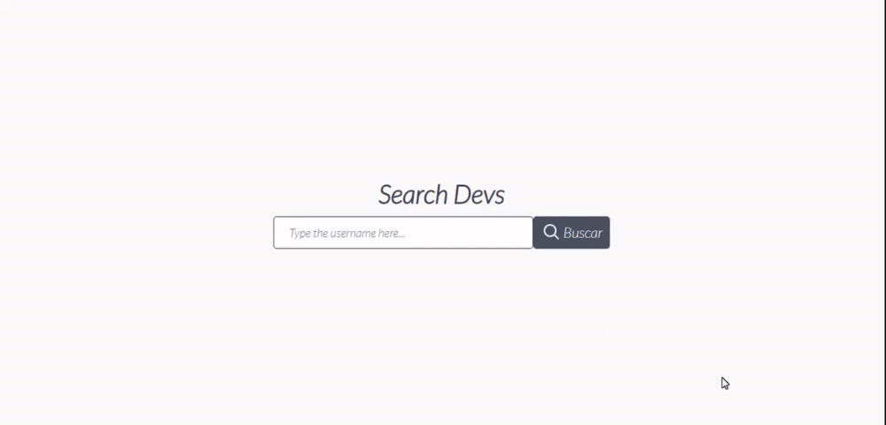 GitHub - vinicyusAbreu/DevSearch: 🔎 Busca de usuários cadastrados no Github e listagem de seus ...