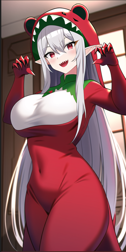 Novel AI Vampire Elf P4 - Monster Girl inside a Monster Outfit : r/MonsterGirl