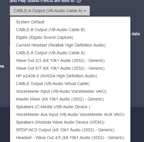 Audio output selection not working · Issue #433 · crowbartools/Firebot · GitHub