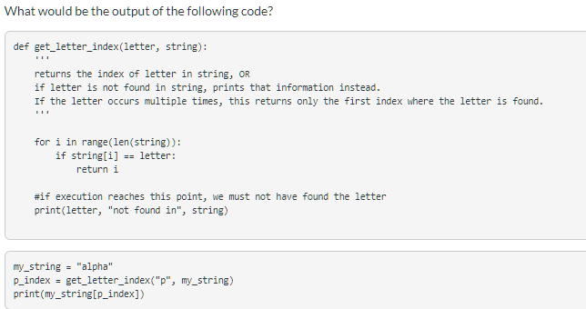 Solved What would be the output of the following code? def | Chegg.com