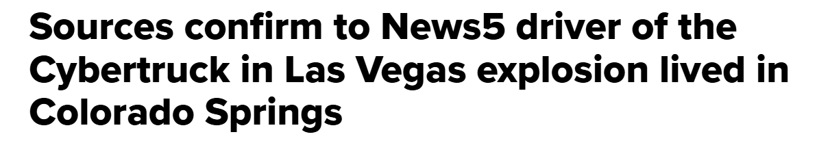 Cybertruck driver in the Las Vegas explosion: 37-year-old Matthew ...
