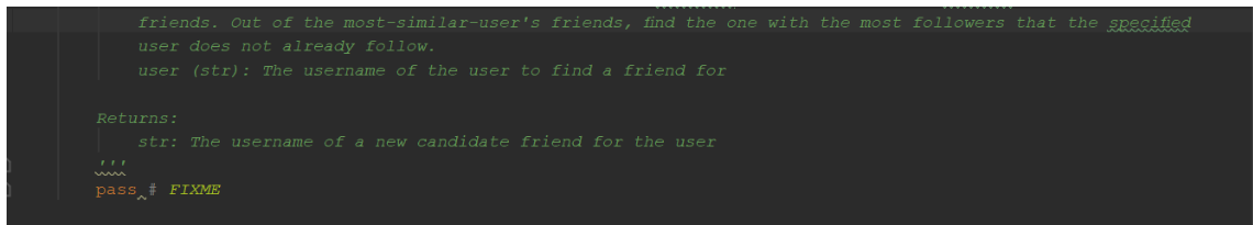 class SocialNetwork: def init (self): Constructor; | Chegg.com