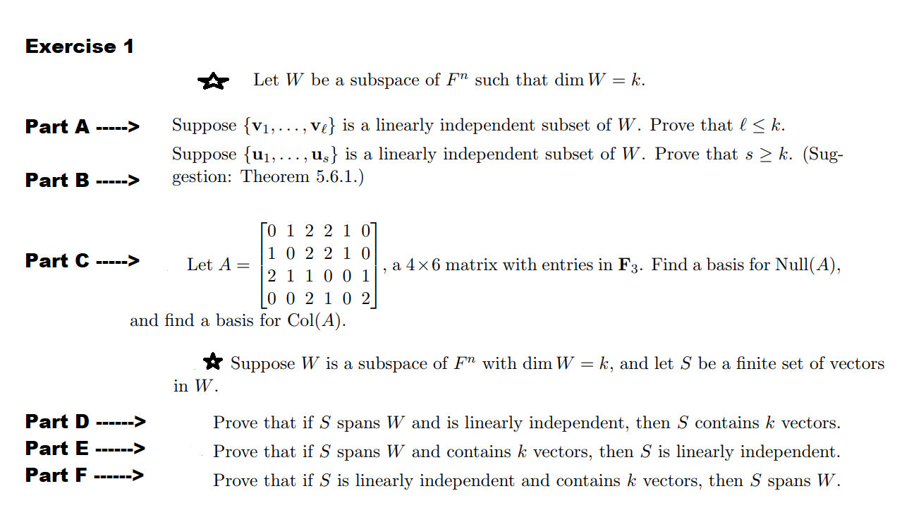 Solved Theorem 5.6.1 (Comparison Theorem). Let W be a | Chegg.com