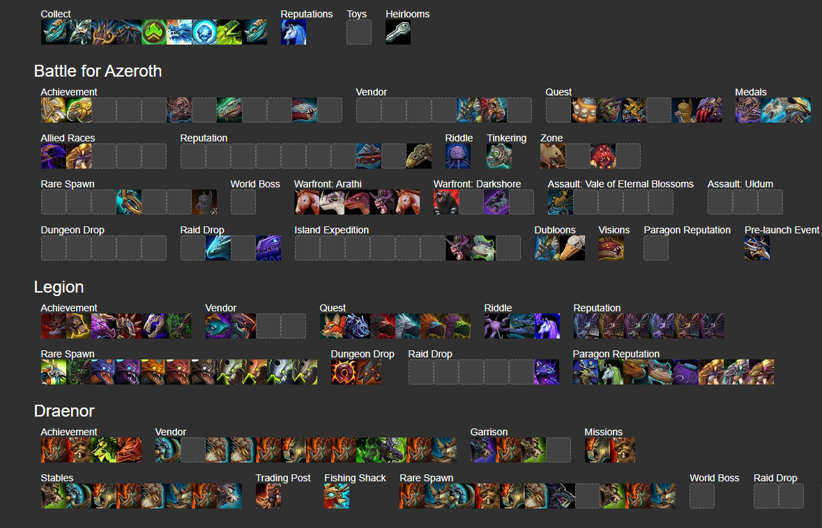 540 Mounts 479 ilvl Mage 912-mythic 50 Sets 25000 AV 100+-Exalted ...