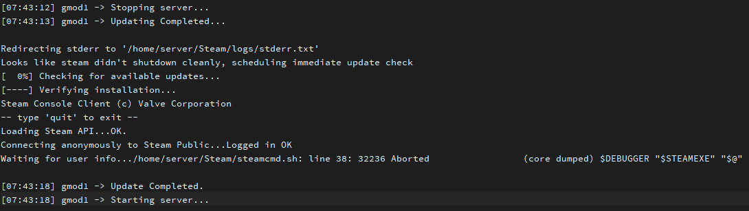 SteamCMD sometime abort operation · Issue #5995 · ValveSoftware/steam ...