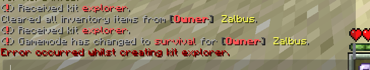 Solved - Kits do not work | SpigotMC - High Performance Minecraft Community