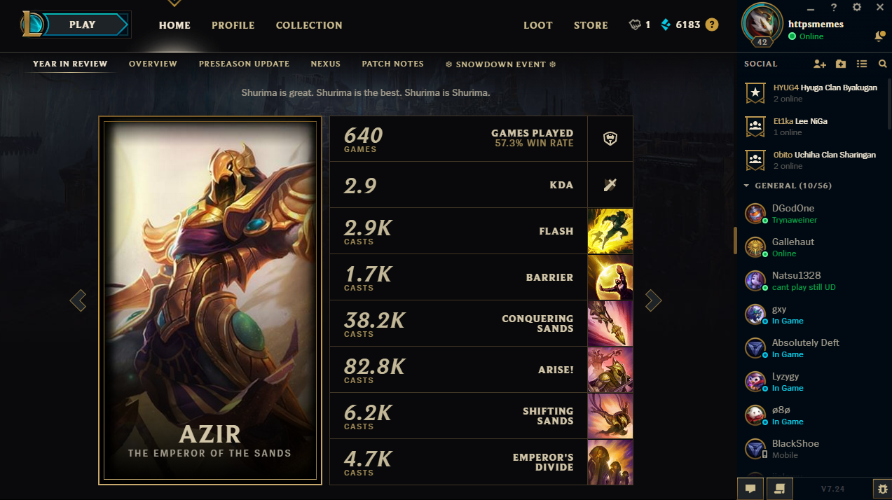 Year in Review Azir Cards : r/azirmains