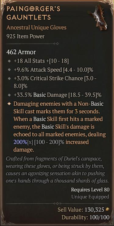 200% Pain Gorger's Gauntlets - Topic - d2jsp