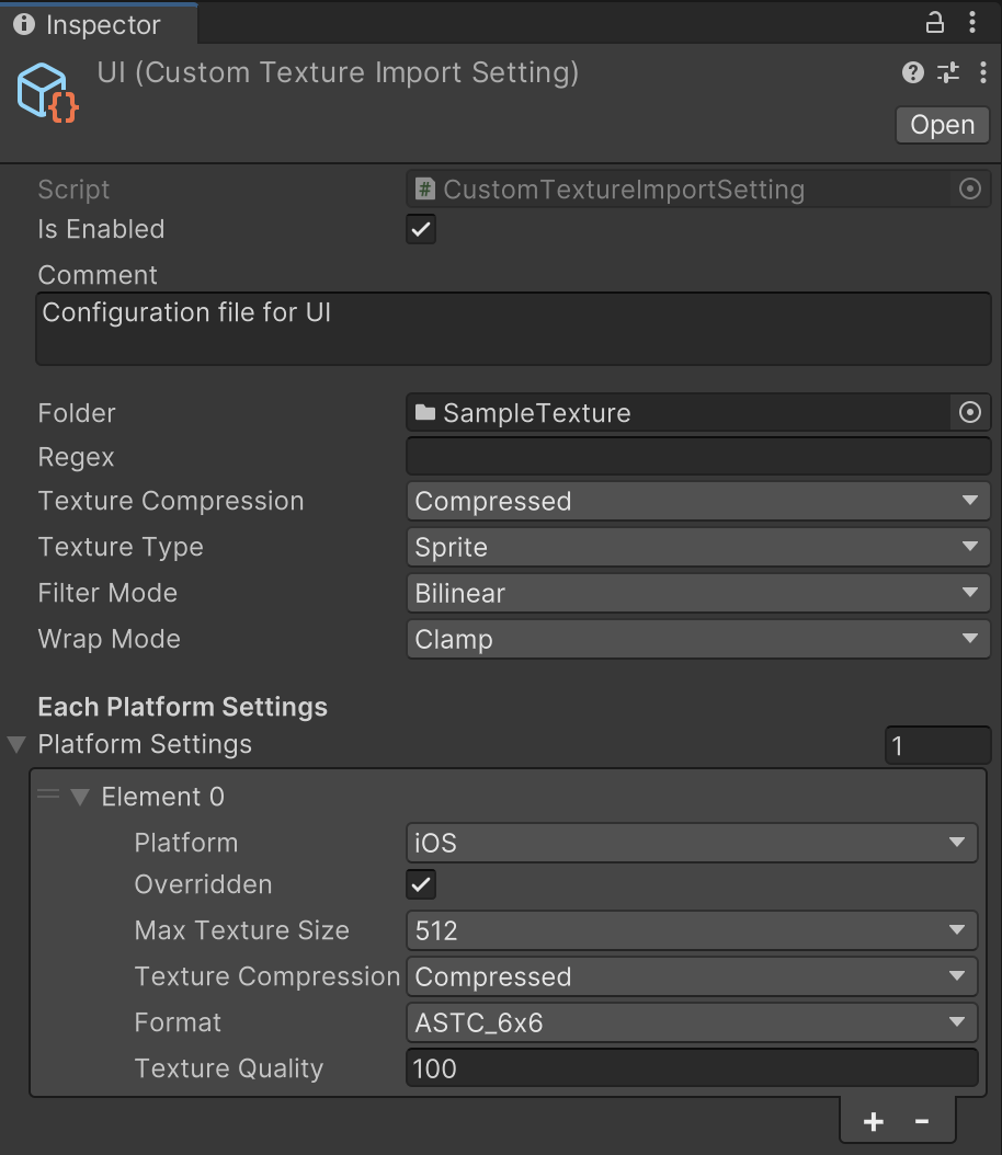 GitHub - baobao/UniCustomAssetImporter: A Unity editor extension to customize asset settings ...