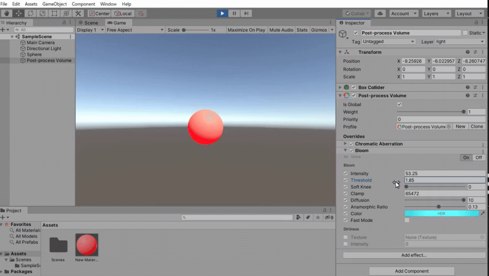 【Unityエフェクト】Post Processingでブルームしてみた #postprocessing - Qiita