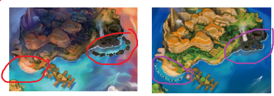 Every change in Alola visible on the maps of the new Ultra Sun and ...