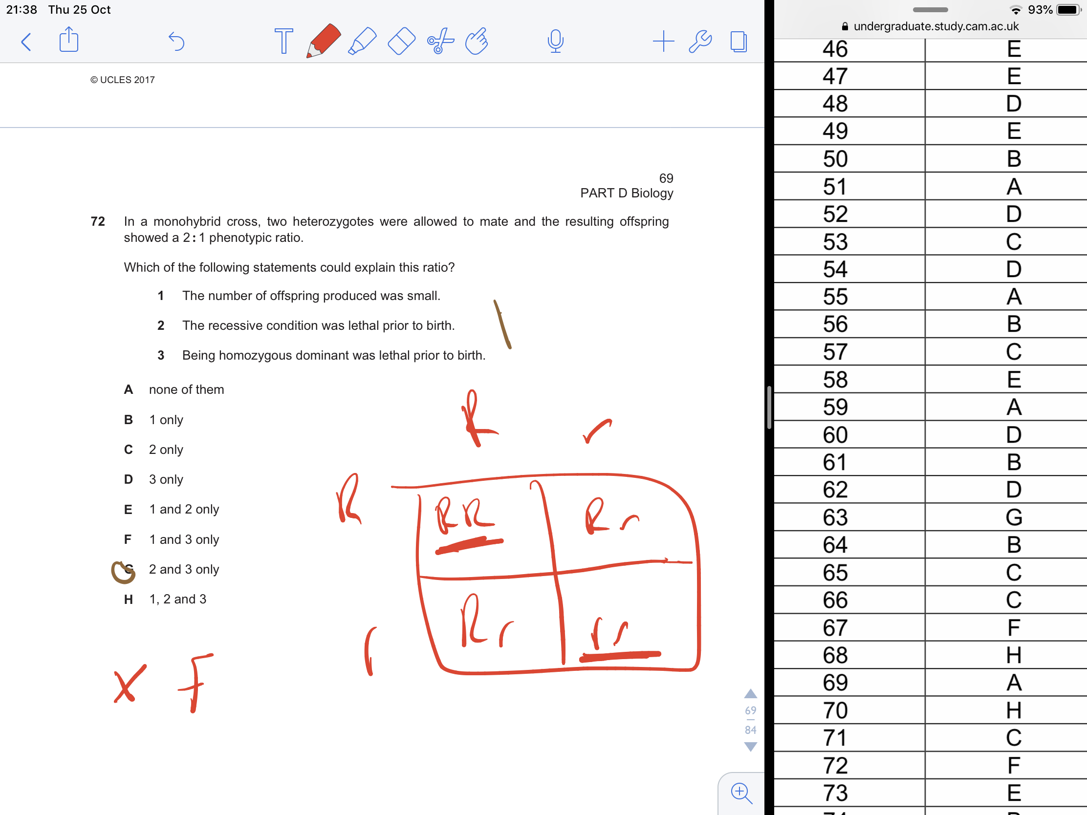 NSAA Biology question help : r/6thForm