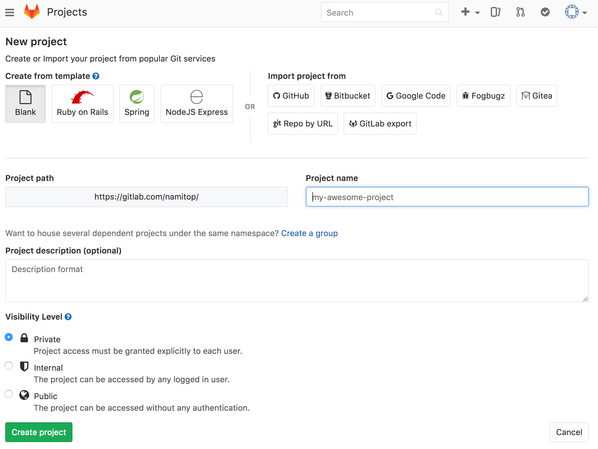 Gitlabでソースコード管理 Git Qiita