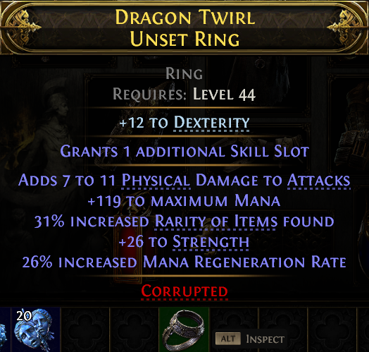 Unset Ring +1 Skill Slot +physical 31% Magic Find - Topic - d2jsp