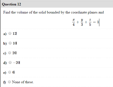 Solved Find the volume of the solid bounded by the | Chegg.com